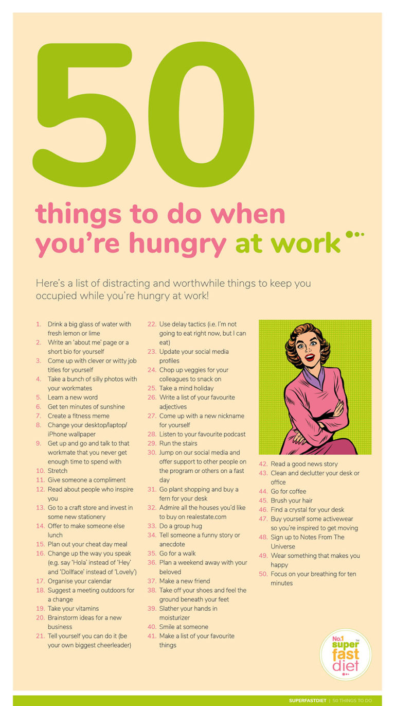 50 Things To Do When You’re Hungry at Work